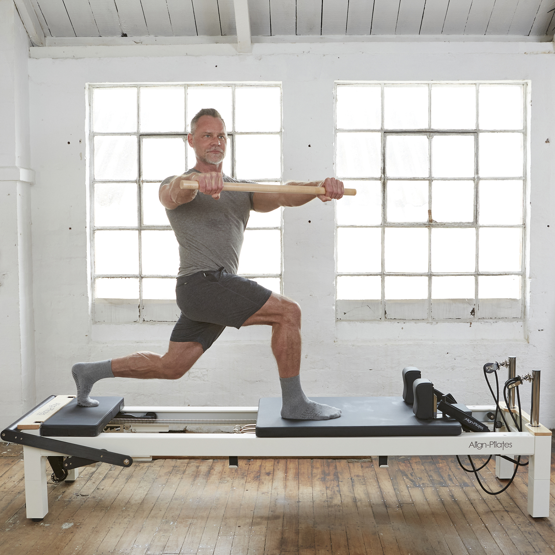 32" Roll Up Maple Pilates Pole | Maple Pole | Align-Pilates