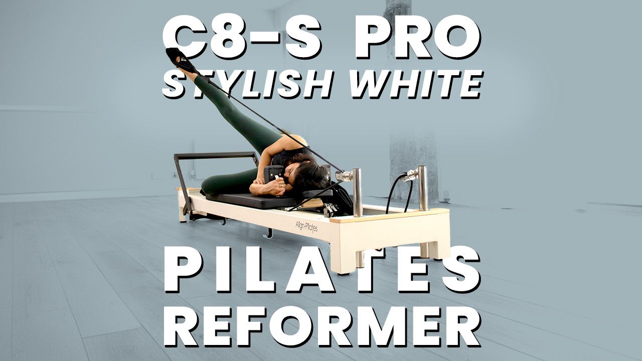 The C8-S Pro Stylish White Pilates Reformer | Align-Pilates | Align ...